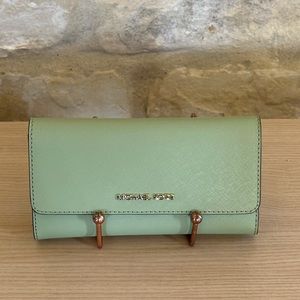 Michael Kors | Bags | Michael Kors Emilia Signature Satchelwallet Set ...